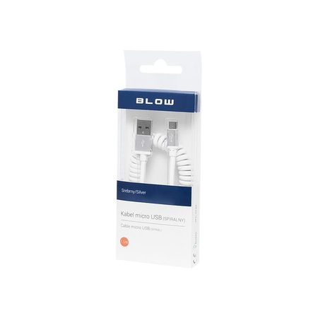 Cablu USB - Micro USB, Blow, 1.5 m, Alb - eMAG.ro
