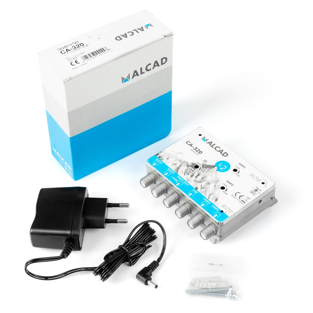 Amplificator semnal TV, Alcad, 24-230 V, 40 dB, Metal, Multicolor - eMAG.ro