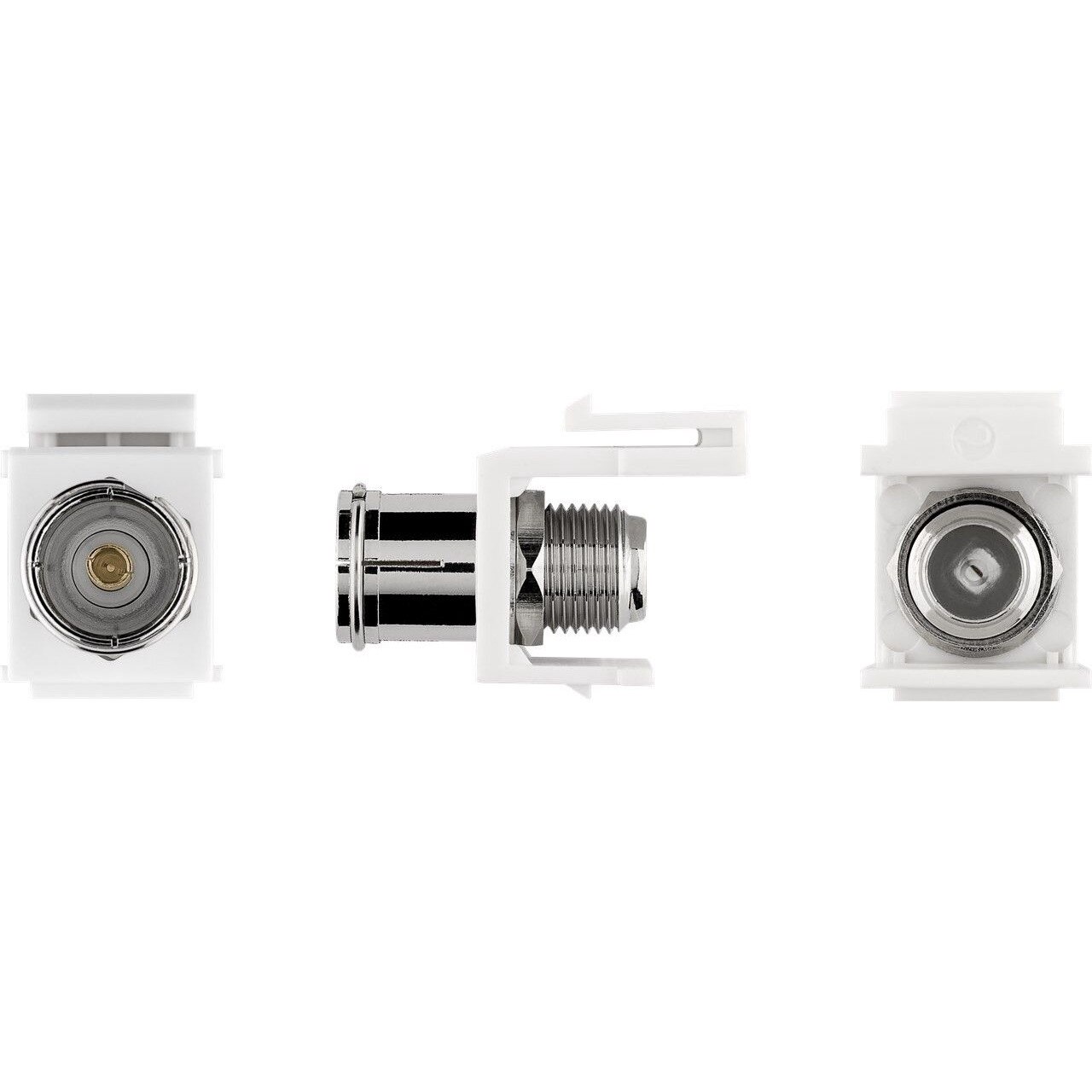 Modul de conectare cablu coaxial, Argintiu/Alb - eMAG.ro