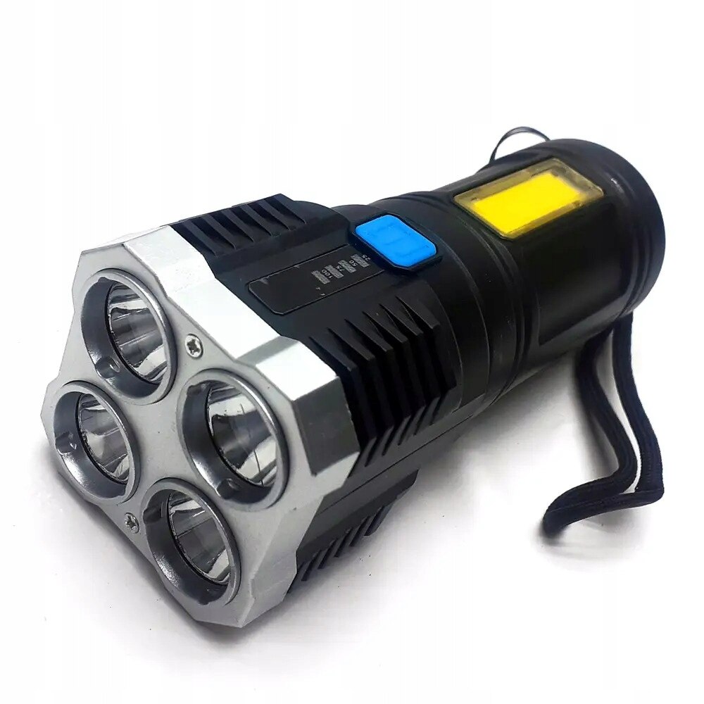 Lanterna LED reincarcabila, JMD, Negru - eMAG.ro