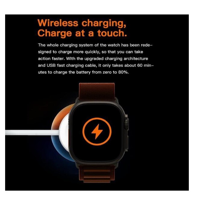 Ceas SmartWatch JRH™ Ultra Watch, 2.0" IPS FULL VIEW, Apel Bluetooth ...