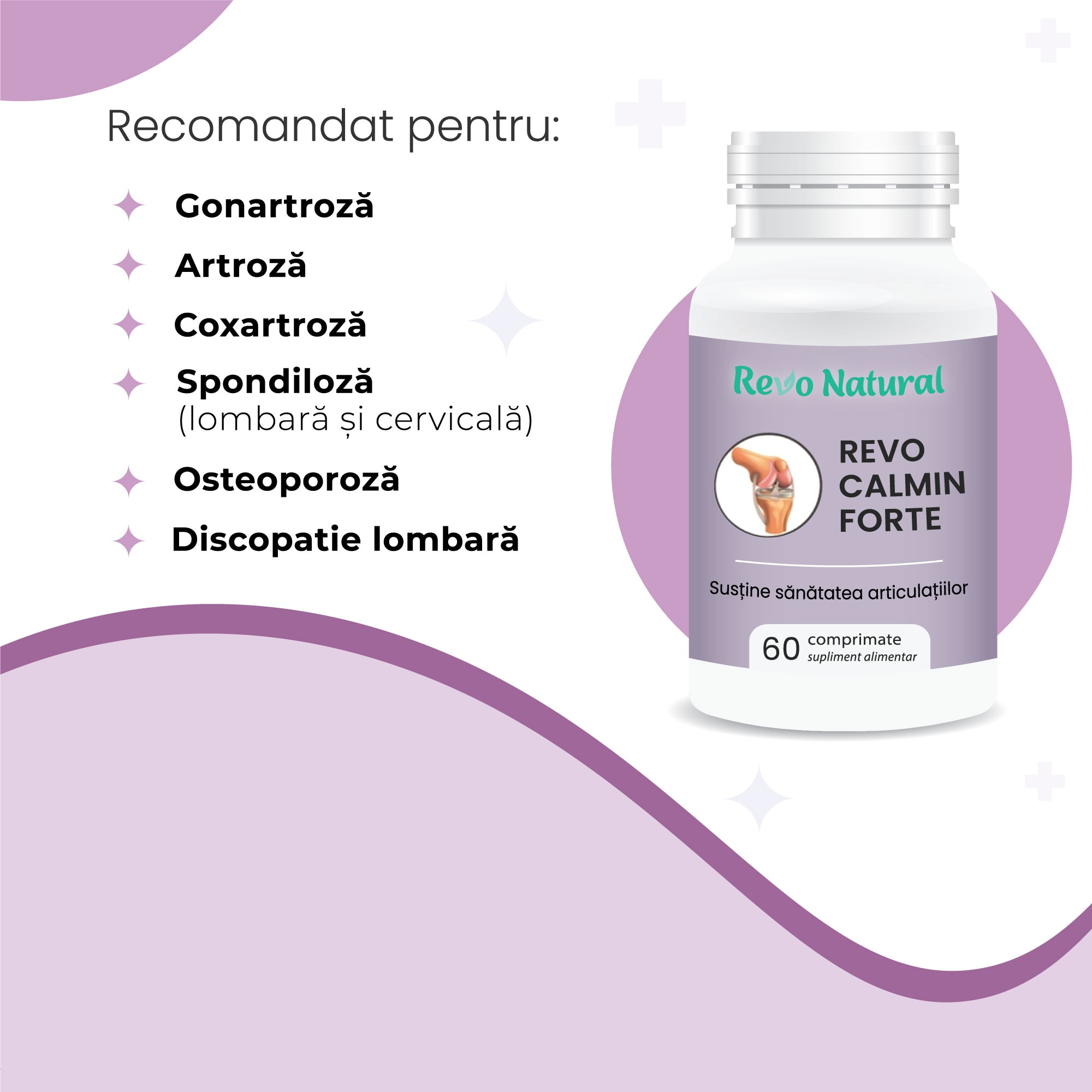 Revo Calmin Forte, MSM 1000 MG, 60 tabletta, étrend-kiegészítő - eMAG.hu