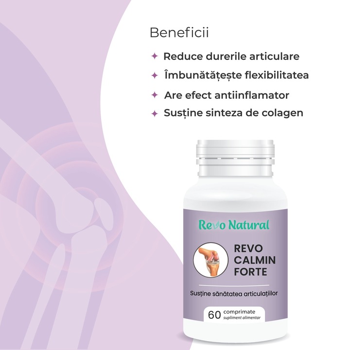 Revo Calmin Forte, MSM 1000 MG, 60 comprimate, supliment alimentar ...