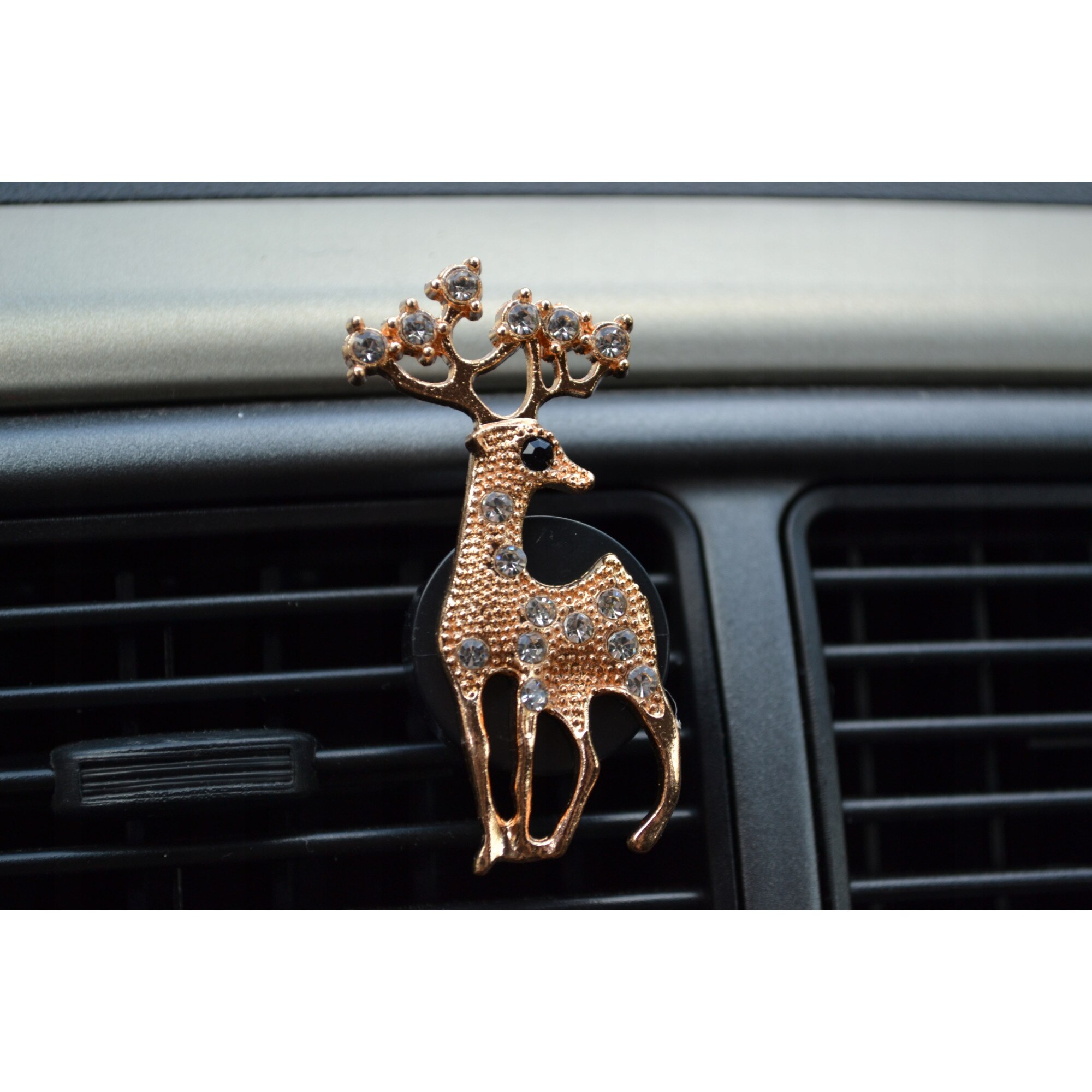 Difuzor auto aromaterapie, Invest, Tip Cerb, Oceanic, Auriu - eMAG.ro