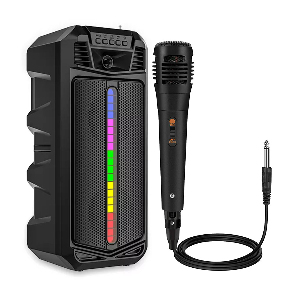 Boxa portabila cu incarcare solara, AUX/BT, RGB - eMAG.ro