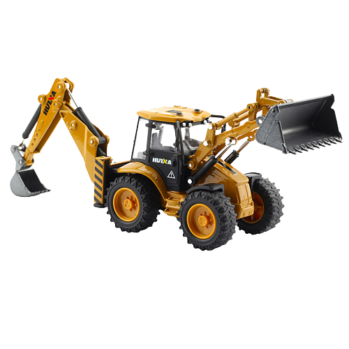 Buldoexcavator Huina 1704 scara 1:50 - eMAG.ro