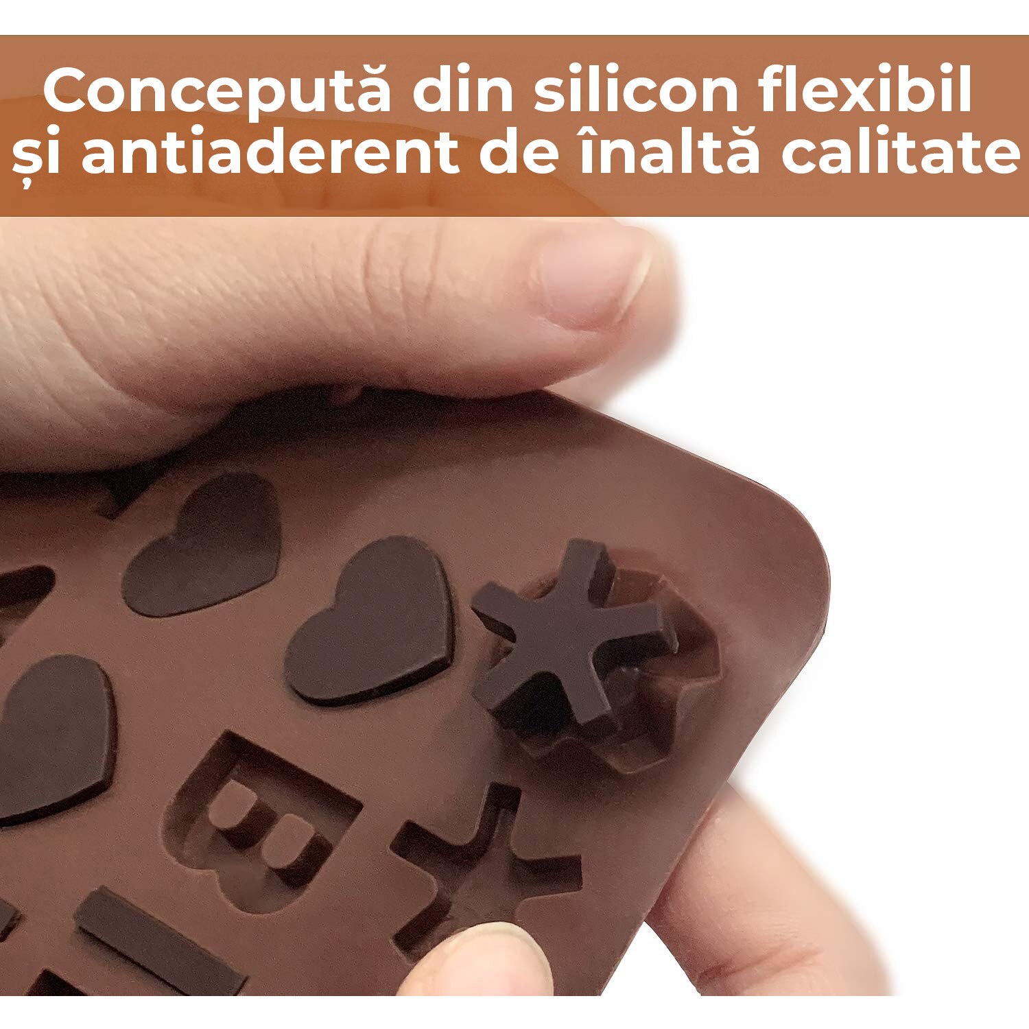 Set Forme Silicon Litere si Cifre, Bukate, 2 bucati, pentru prajituri ...
