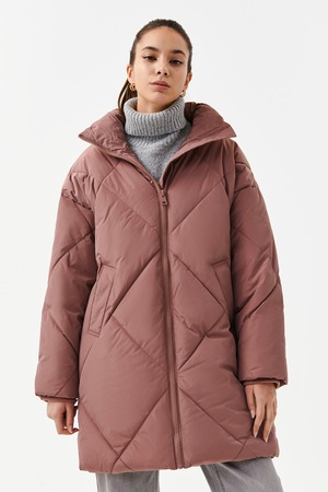 Geaca lunga cu umplutura de puf Befree, S, Rose - eMAG.ro