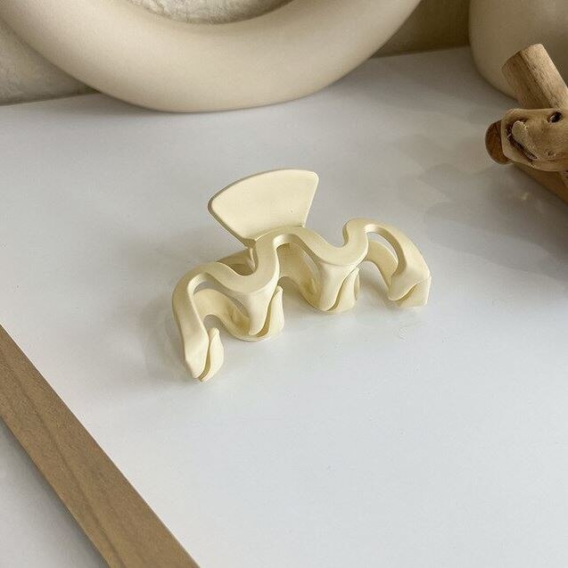 Clama de par in Valuri, Model Trendy, Alb - eMAG.ro