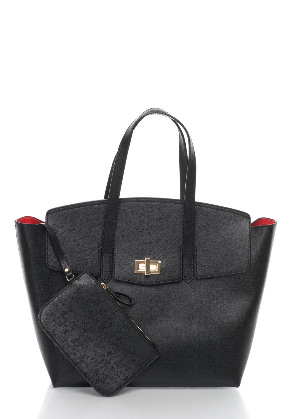 Zee Lane Collection Fekete Texturált Anyagú Bőrtáska - eMAG.hu