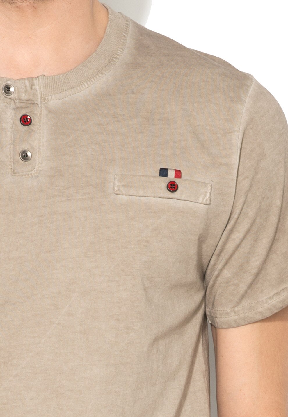 Zee Lane Denim Тениска в светло сиво бежово със захабен ефект S Emagbg