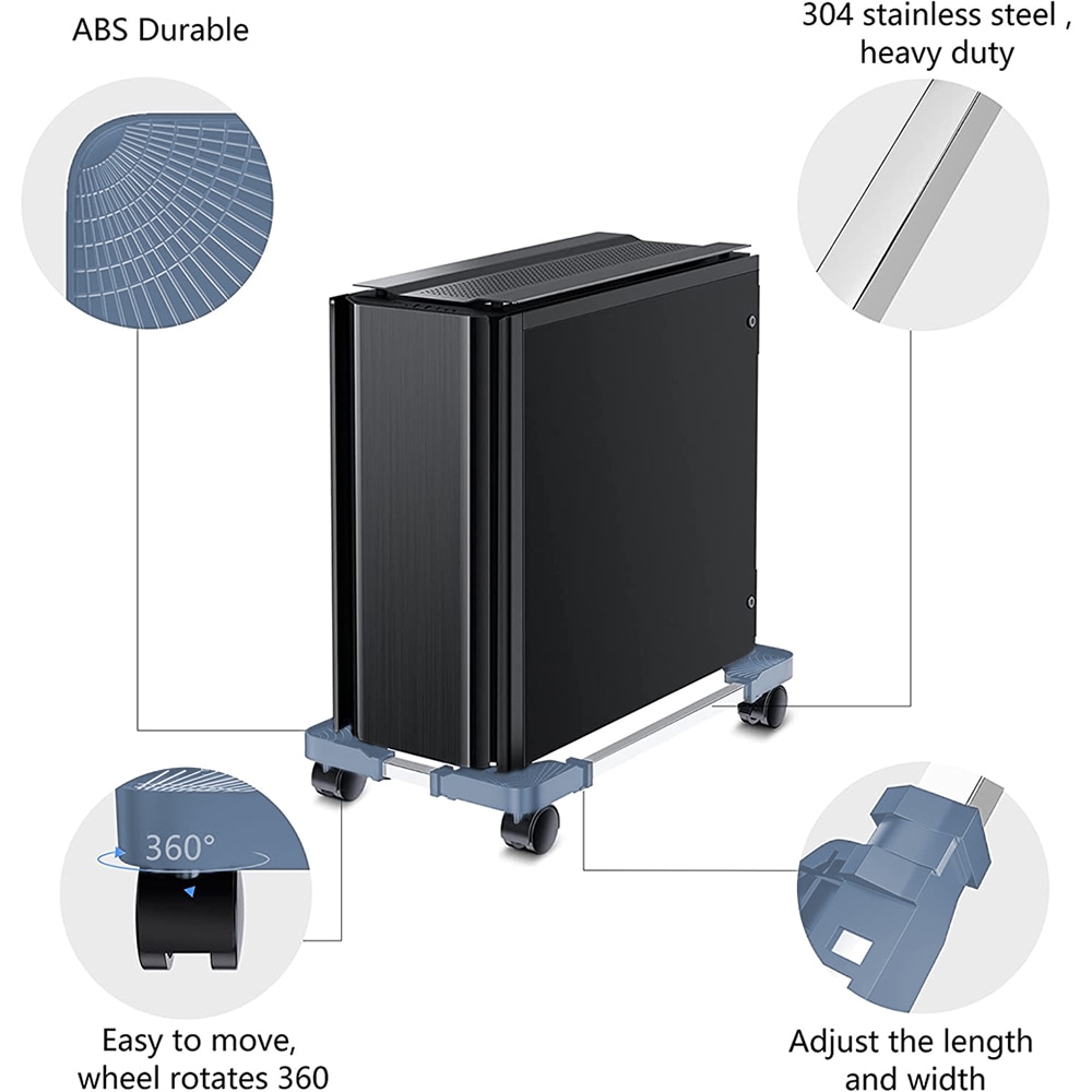 Suport unitate PC cu roti, Ronyes®, Gri - eMAG.ro