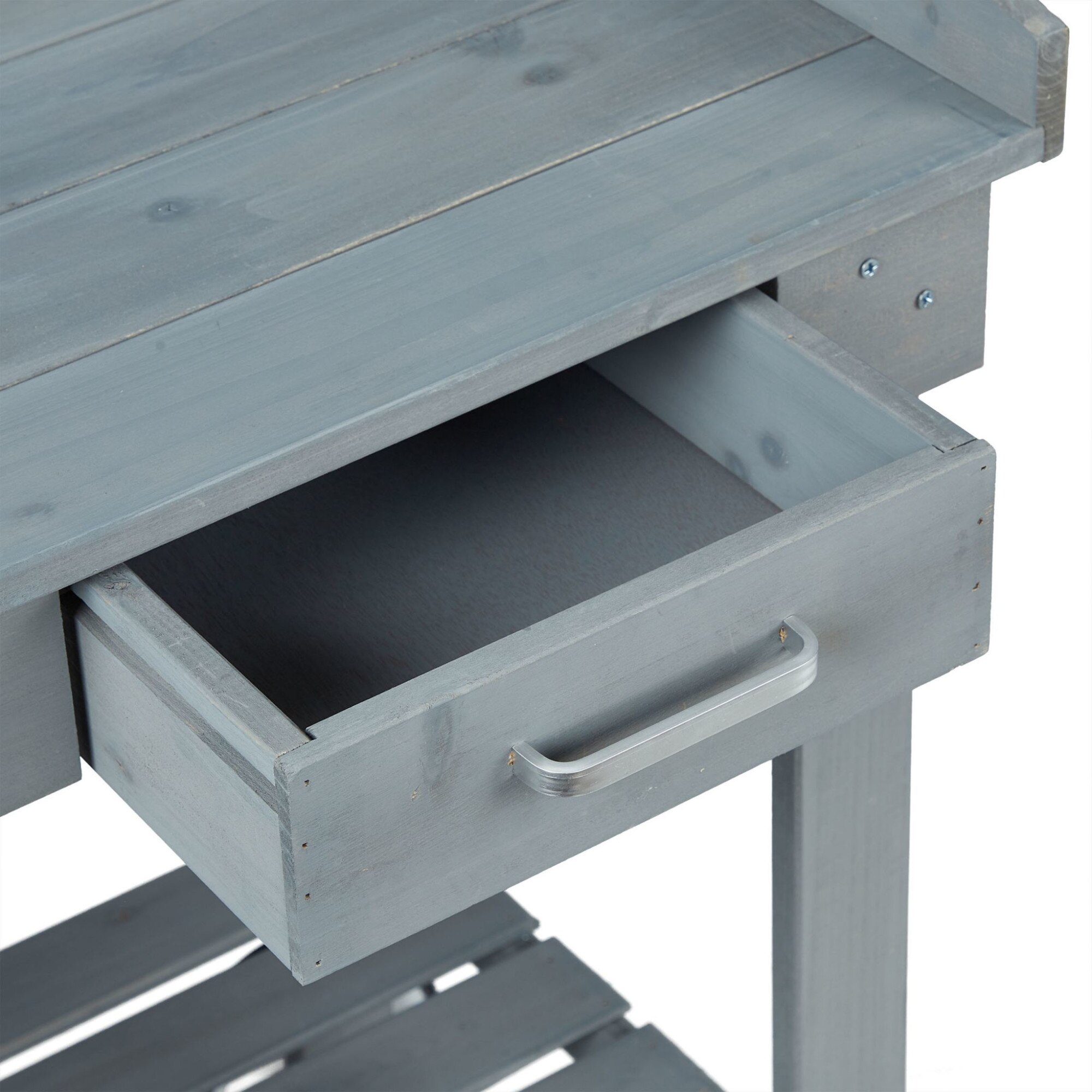 Masa cu roti pentru gradinarit, Relaxdays, dimensiuni 120 x 97 x 49 cm ...