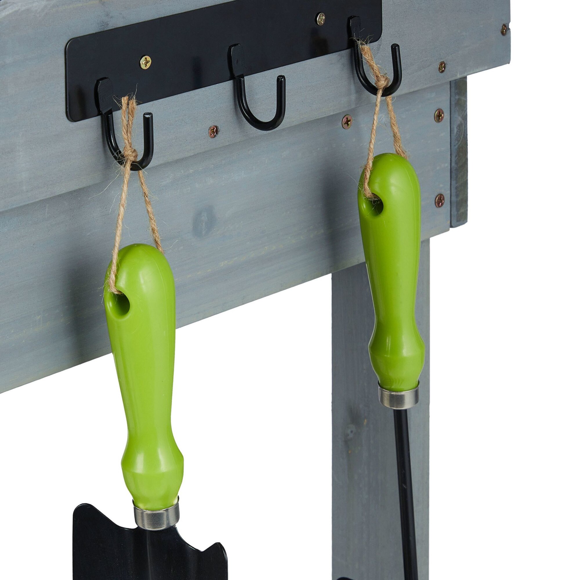 Masa cu roti pentru gradinarit, Relaxdays, dimensiuni 120 x 97 x 49 cm ...