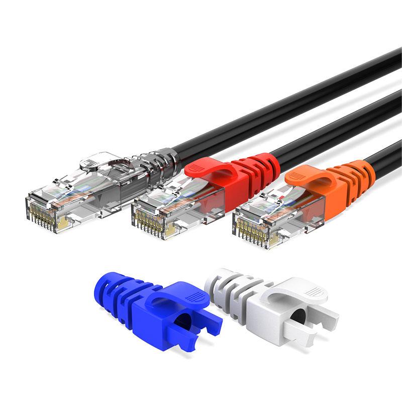 Set 10 mufe RJ 45, Cat. 6 cu manson, Rosu - eMAG.ro