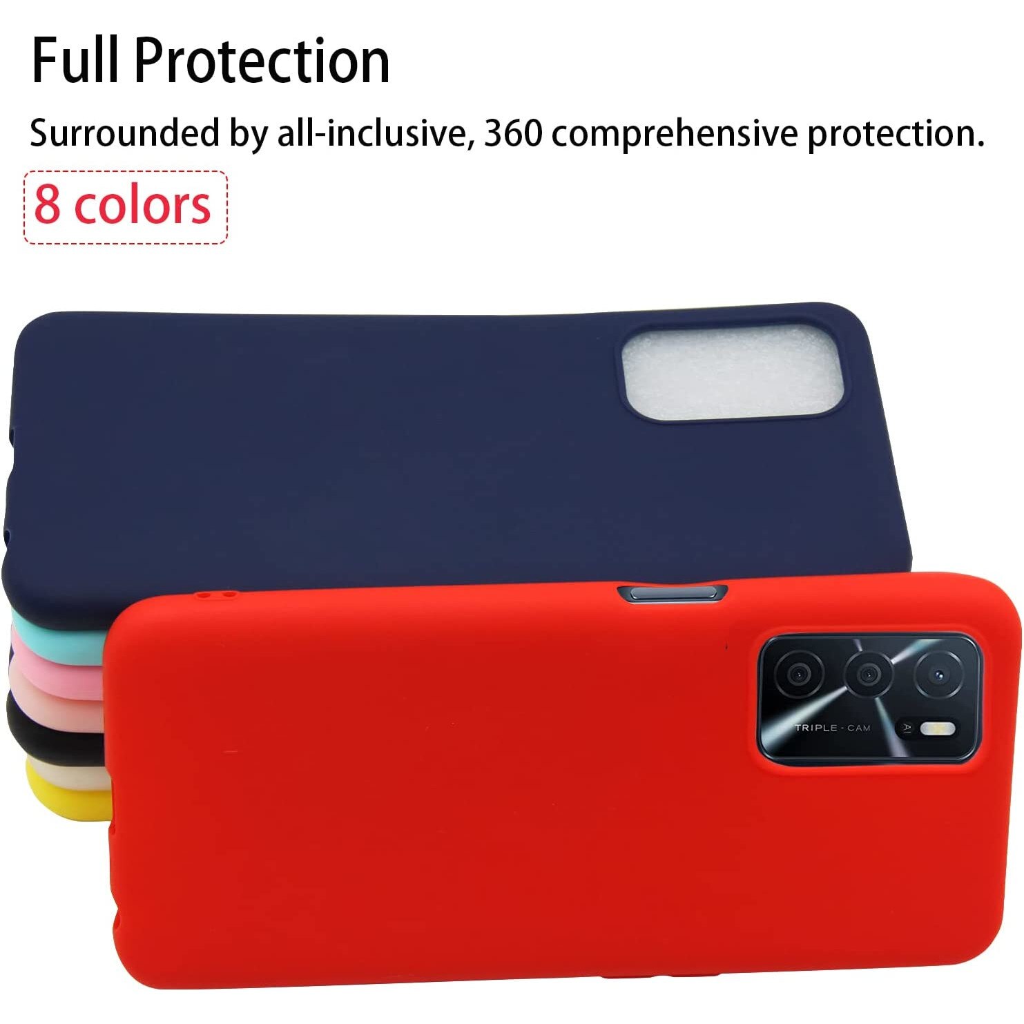 Set 8 huse pentru Oppo A16 4G/A16S/A54S/A55 5G/A54 4G, Termoplastic ...