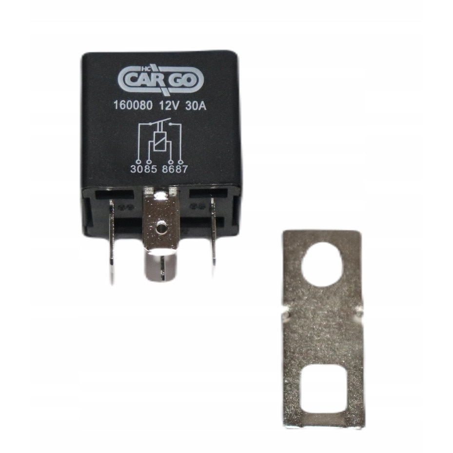 Mini releu, AS-PL, 12V, 30A, Plastic/Metal, Negru/Argintiu - eMAG.ro