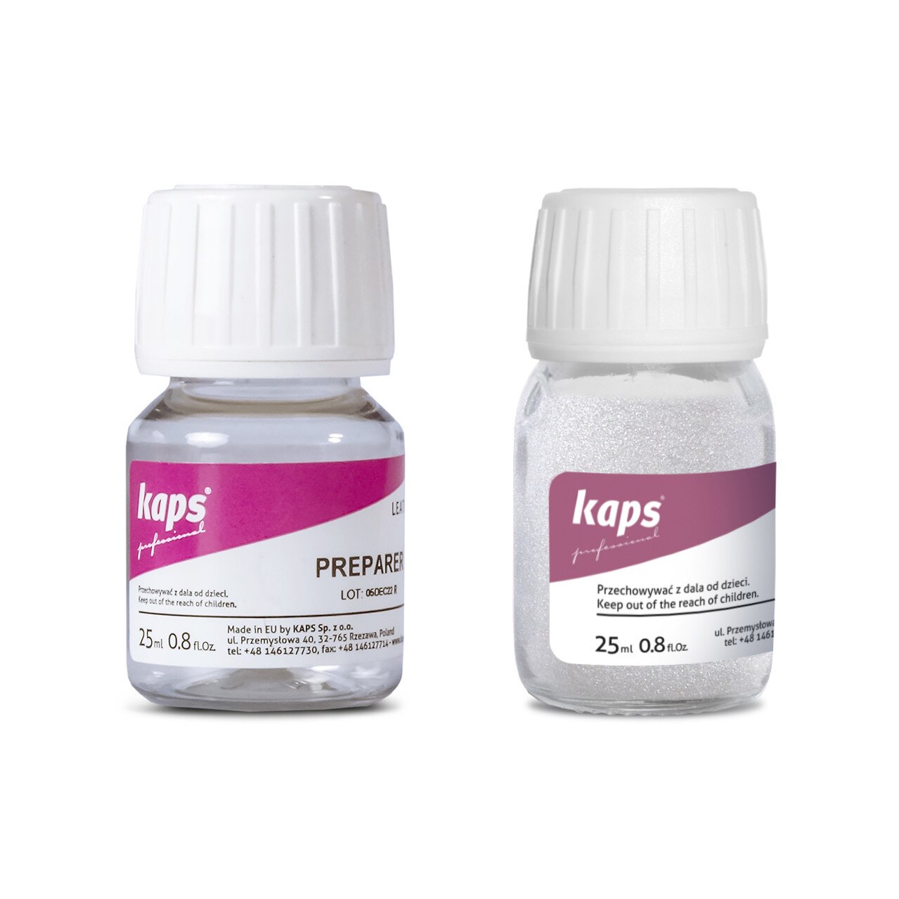 Set vopsea si preparat pentru piele naturala, 25ml + 25ml - eMAG.ro