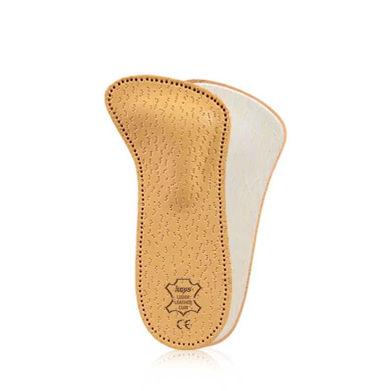 Set 2 branturi ortopedice picioare plate, Kaps, Piele naturala, Maro ...