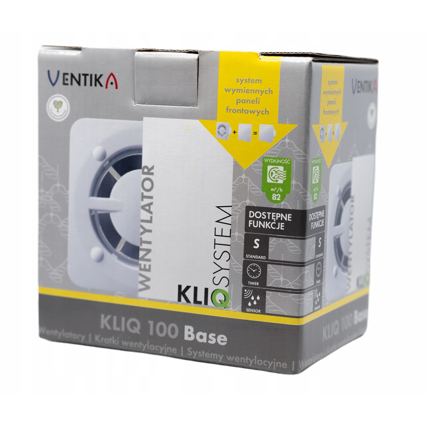 Ventilator de baie, Ventika, Fi100, alb, Silent, Timer - eMAG.ro