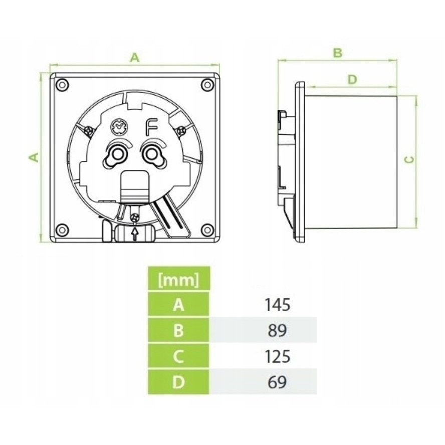 Ventilator, Airroxy, Baie, plexiglas, gri, Standard - eMAG.ro