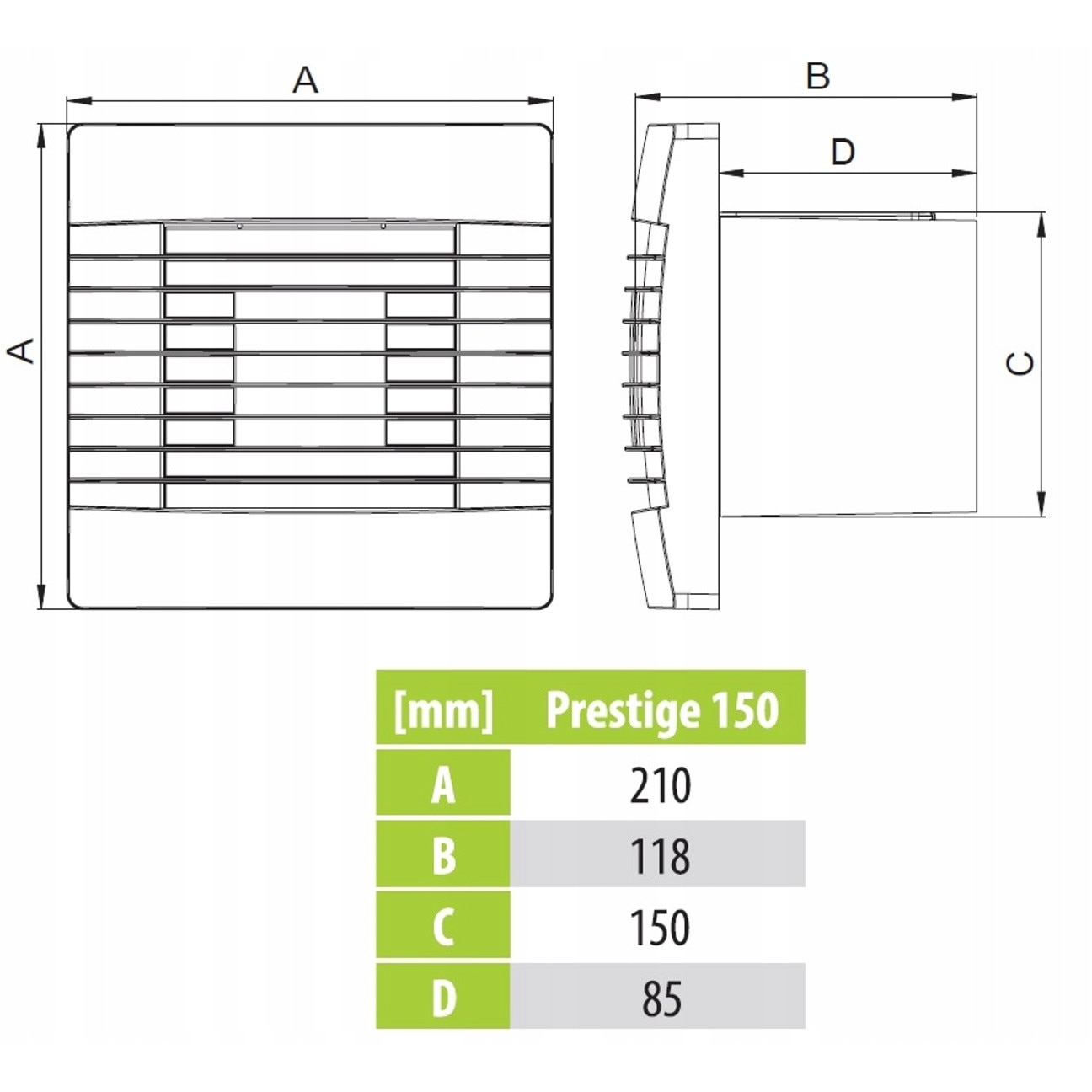 Ventilator, Airroxy, Baie150 cu jaluzele, gravitationale - eMAG.ro