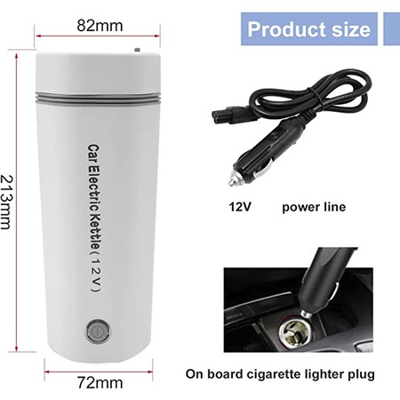 Cana termos electrica portabila, pentru masina, alimentare priza auto ...