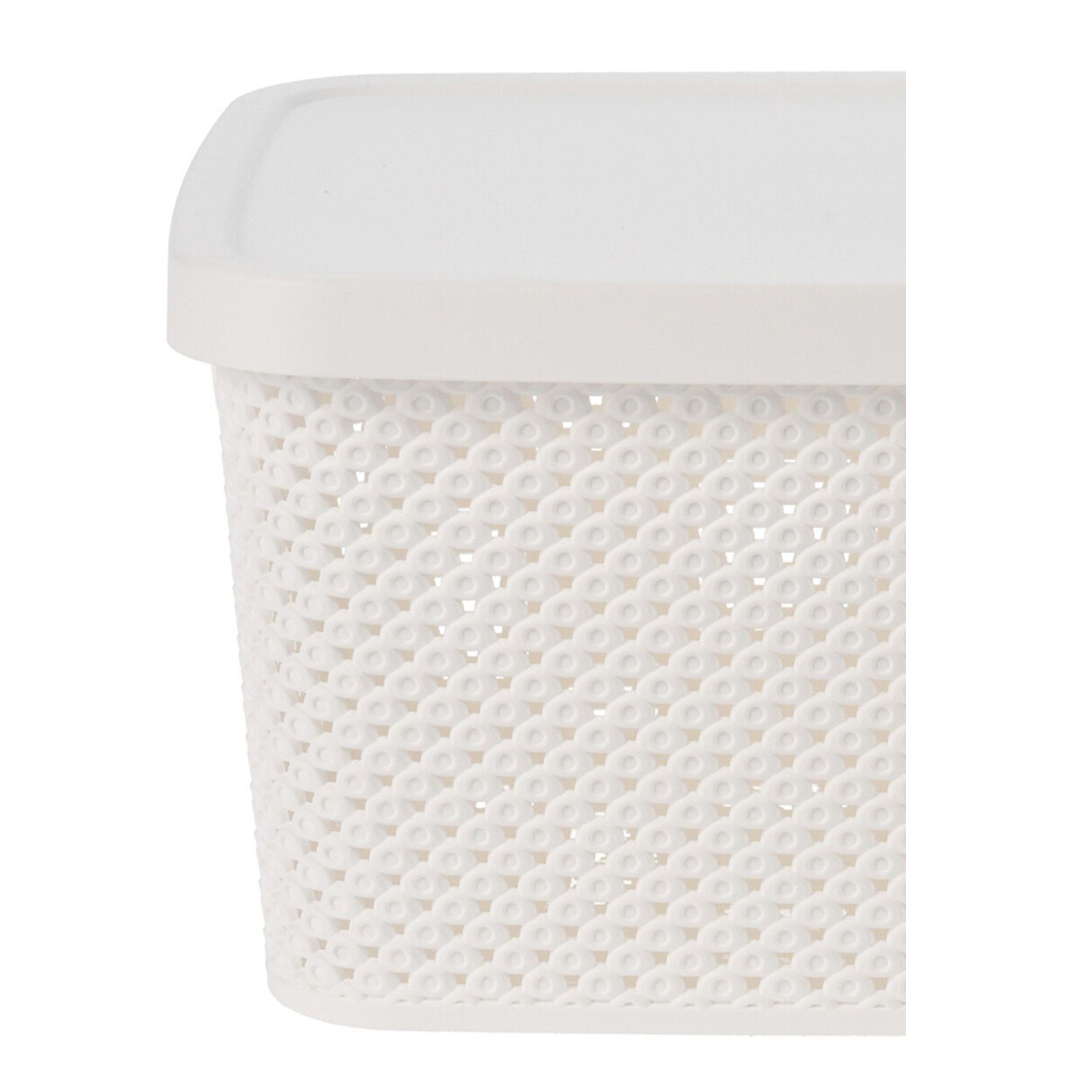 Cos de depozitare, Storage Solutions, Plastic, 27 cm, Alb - eMAG.ro
