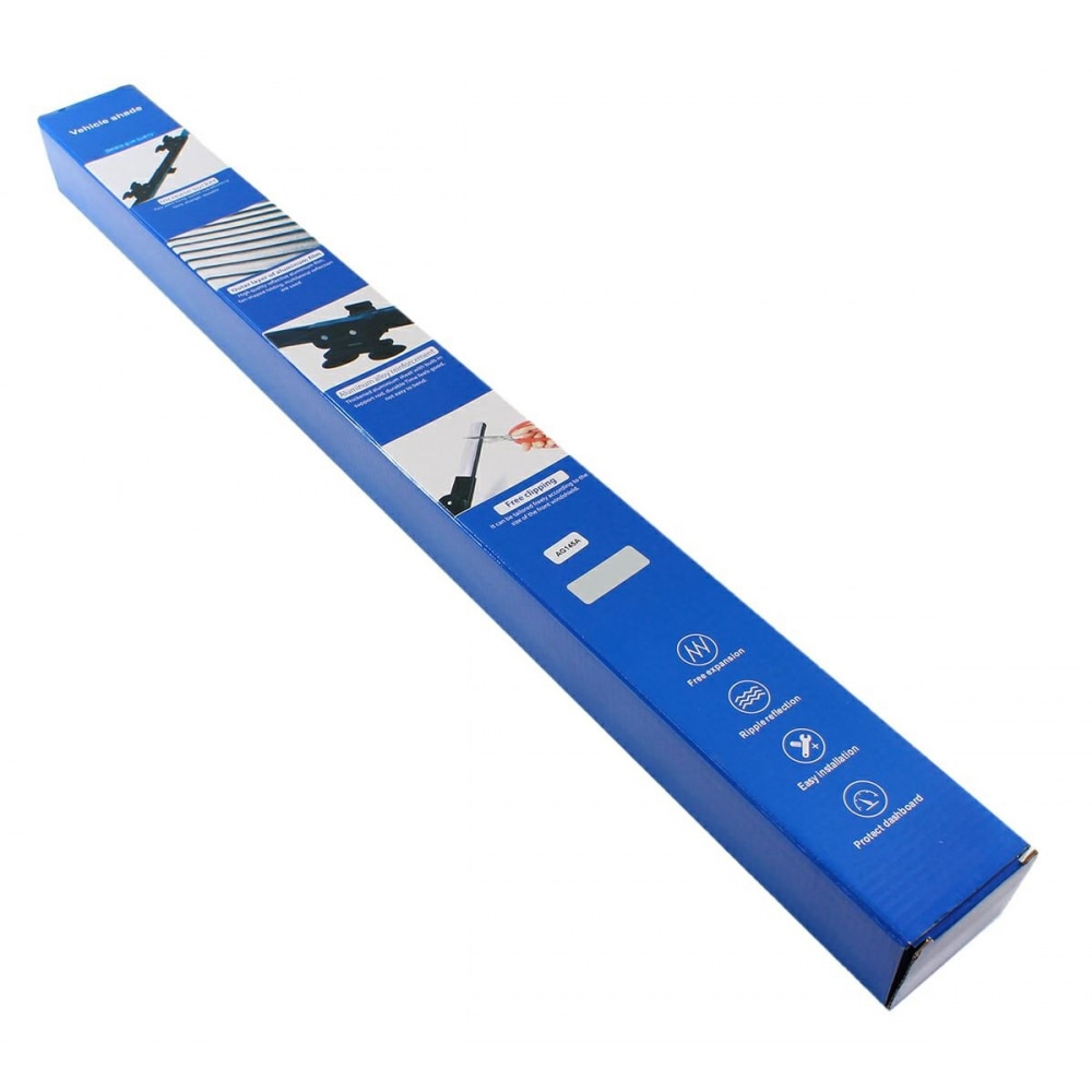 Parasolar Auto Retractabil, Fixare Prin Ventuze, Aluminiu, 150 x 70 cm ...