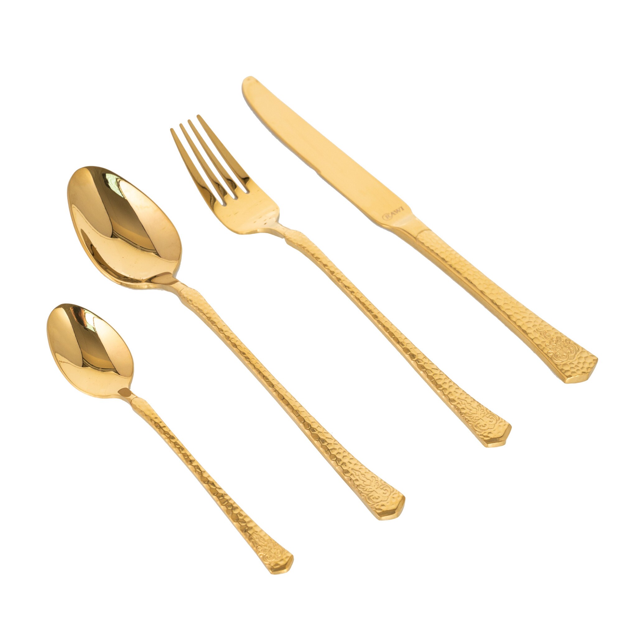 Set tacamuri din inox, 24 de piese, cu suport tip-ou, RAWI-25EG-G - eMAG.ro