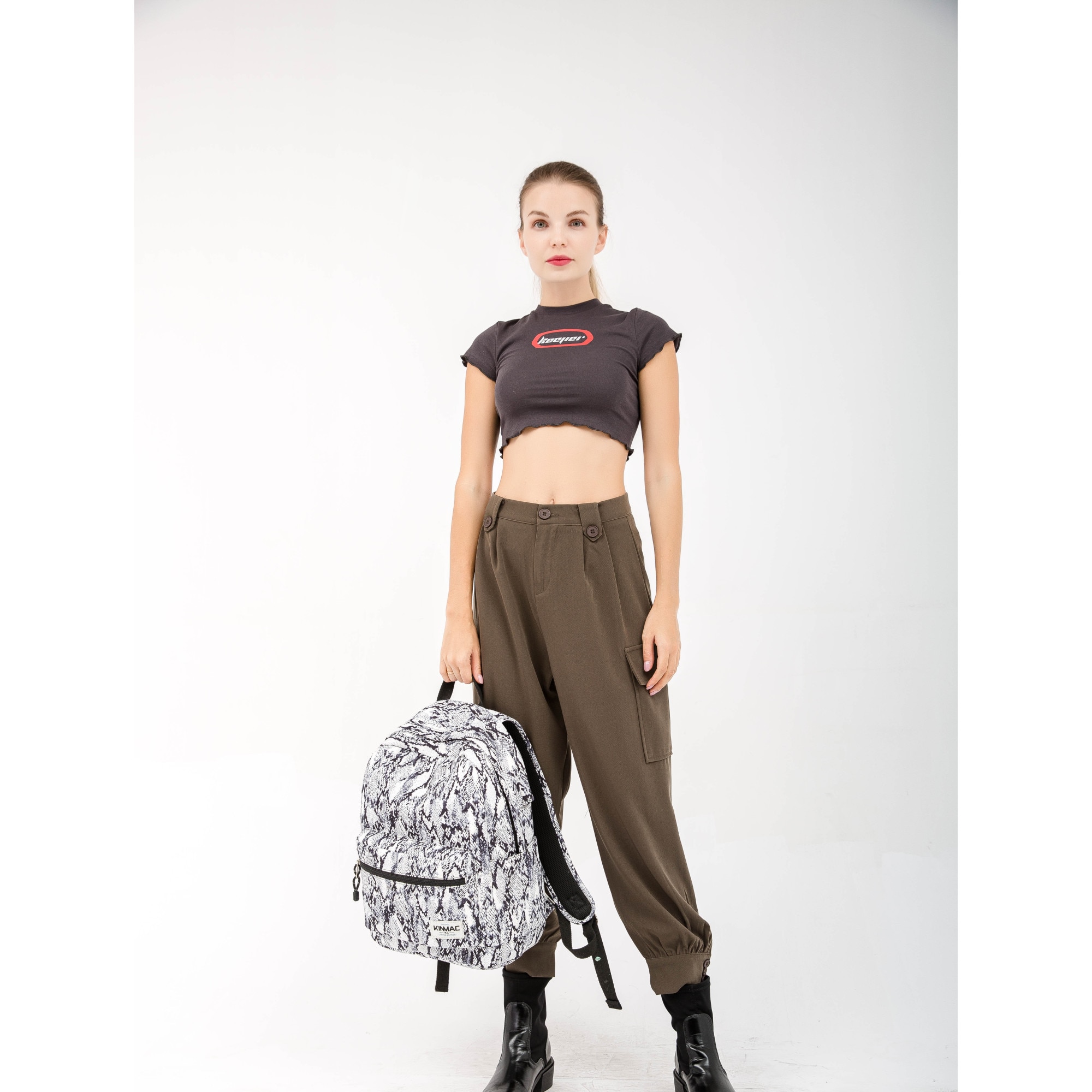 Rucsac Laptop, Kinmac, White Snake, 15.6" - eMAG.ro