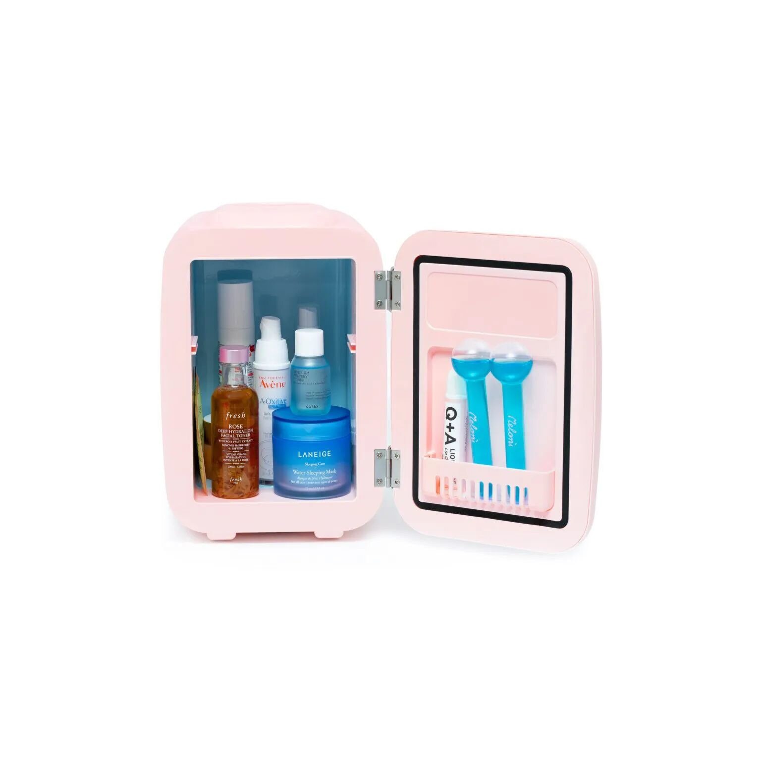 Mini frigider portabil, Meloni, cu dubla functie de incalzire/racire ...