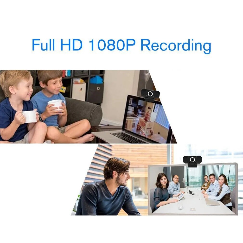 Camera Web Full HD, 1080p, Microfon, USB 2.0, Plug & Play - eMAG.ro