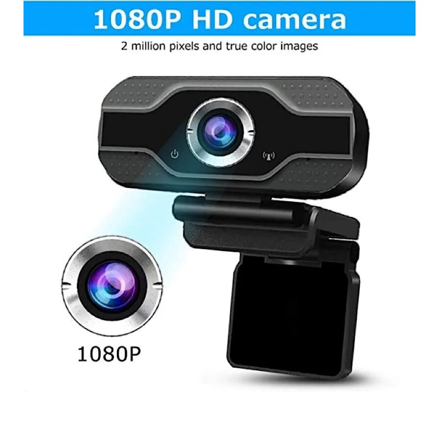 Camera Web Full HD, 1080p, Microfon, USB 2.0, Plug & Play - eMAG.ro