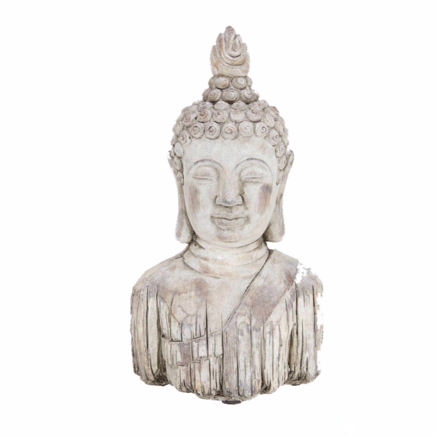 Statueta decorativa Buddha din piatra artificiala, 26 cm, gri - eMAG.ro