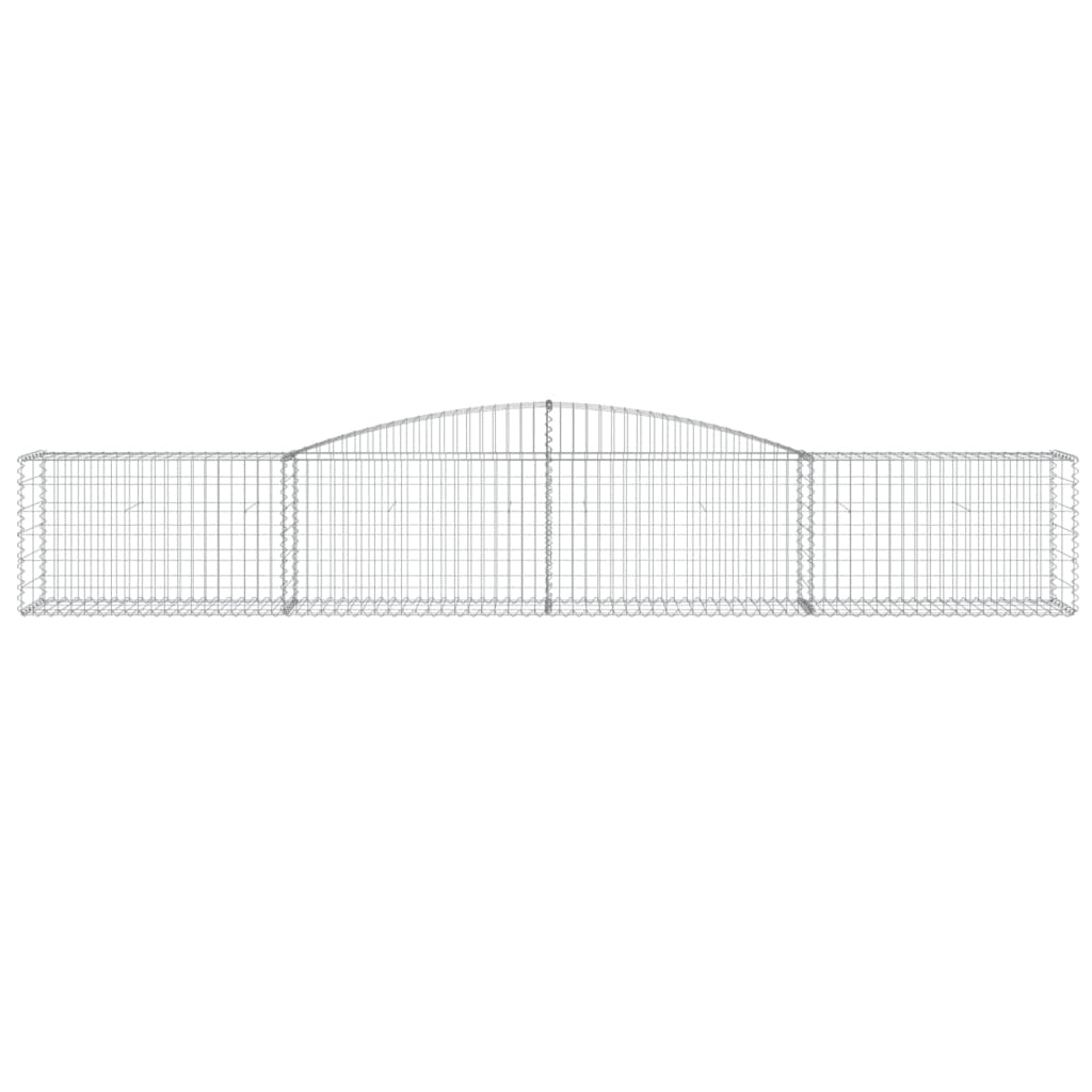 Set 7 x Gard Gabion, Zakito Europe, Fier, 400 x 50 x 60/80 cm, Argintiu ...