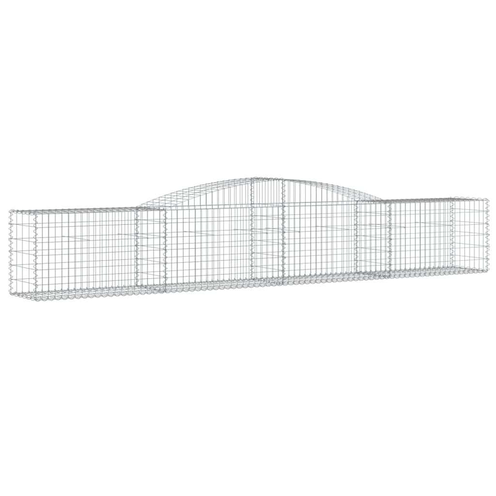 Set 7 x Gard Gabion, Zakito Europe, Fier, 400 x 50 x 60/80 cm, Argintiu ...