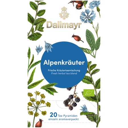 Dallmayr Alpesi gyógynövény tea 20db (teapiramis) - eMAG.hu