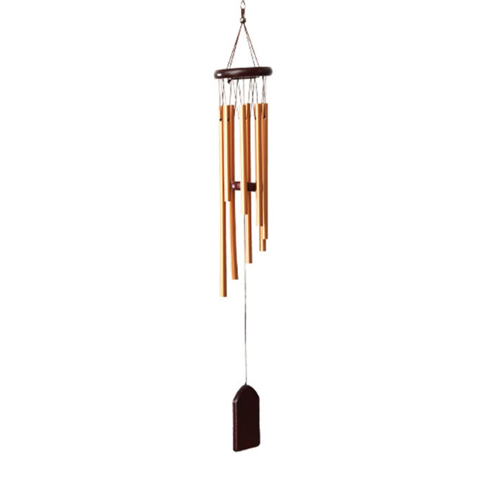 Clopotel de vant, Aluminiu, 8.5 x 65 cm, Auriu - eMAG.ro