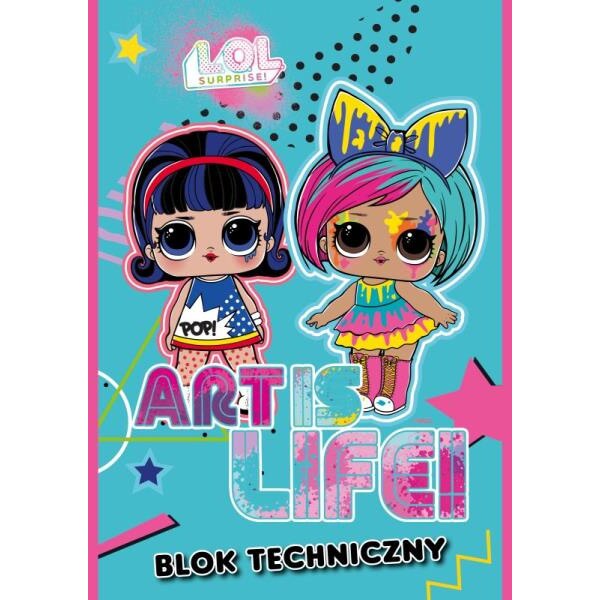 Bloc de desen, Lol Surprise, Format A4, 10 foi albe - eMAG.ro