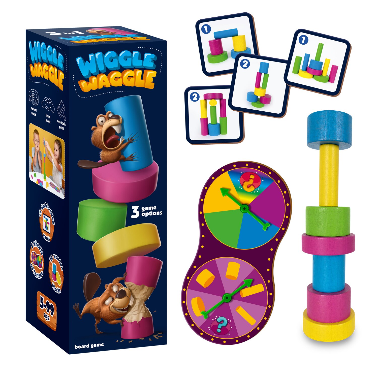 Joc Wiggle Waggle, Multicolor, 5+ - eMAG.ro