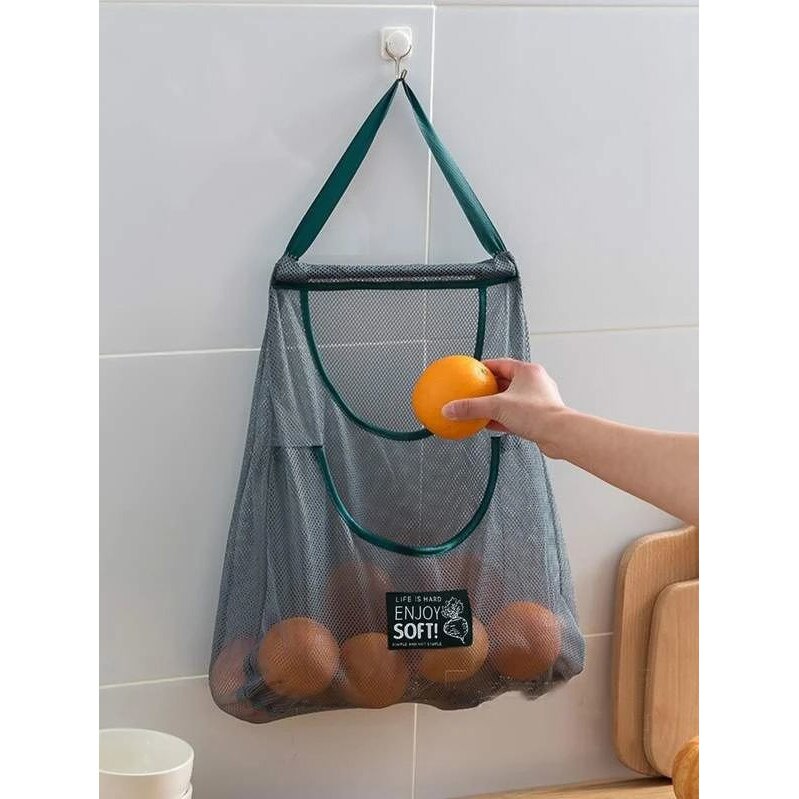 Organizator tip plasa cu doua compartimente pentru legume, 40 x 30 cm ...