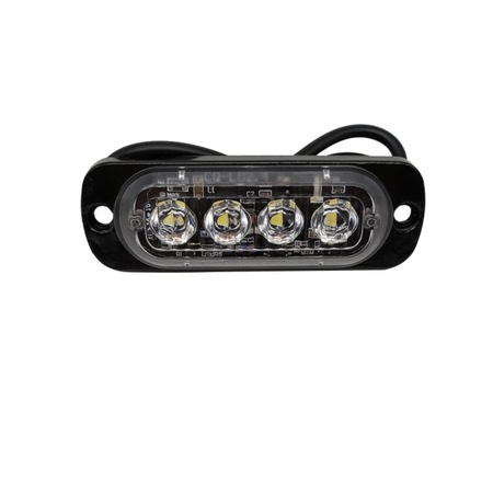 Lampa Led stroboscopica cu 4 Leduri, Lumina alba, 12V-24V - eMAG.ro