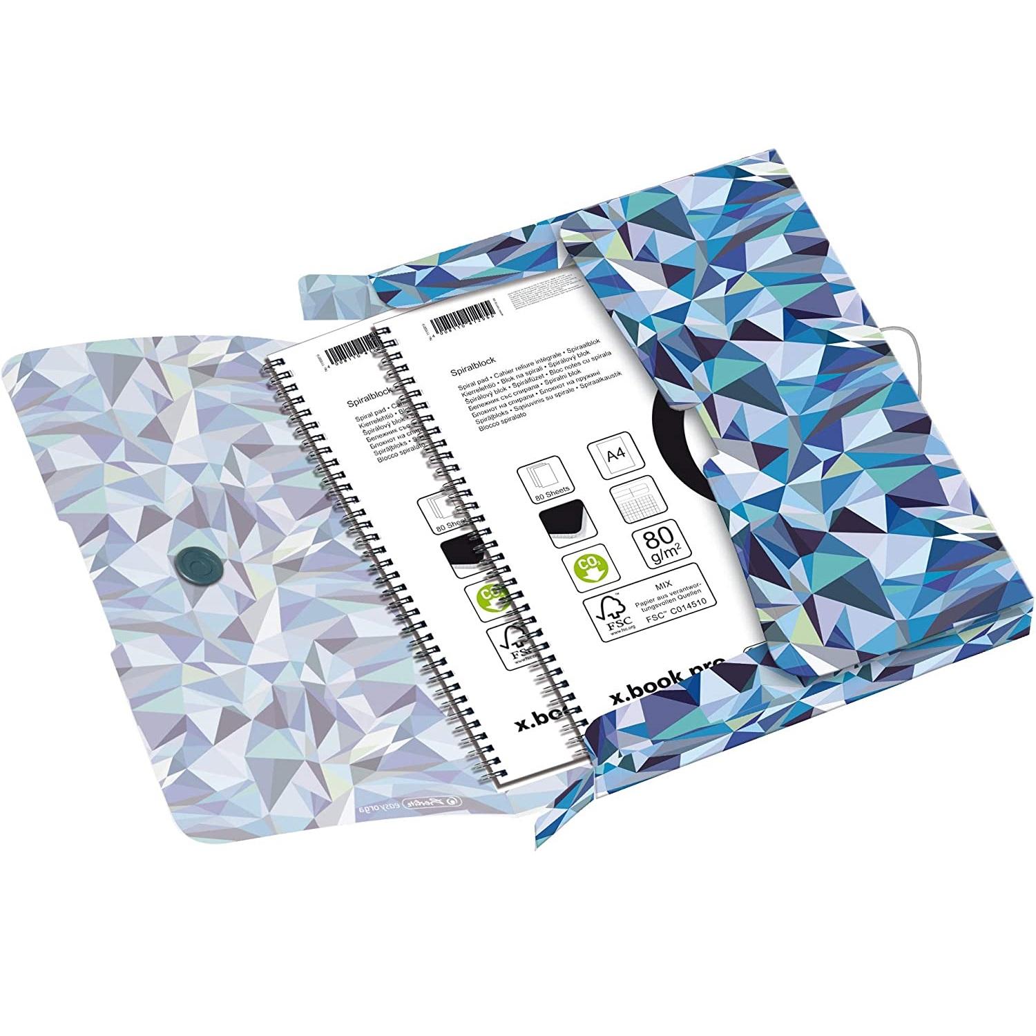 Mapa A4 cu elastic, din plastic, lata 4 cm, Herlitz Wild Animals ...