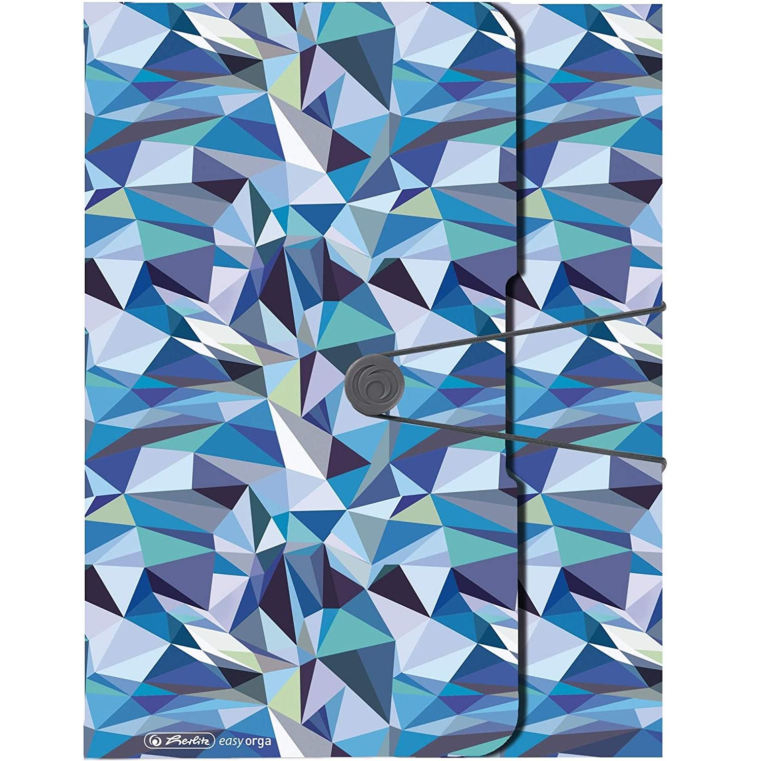 Mapa A4 cu elastic, din plastic, lata 4 cm, Herlitz Wild Animals ...