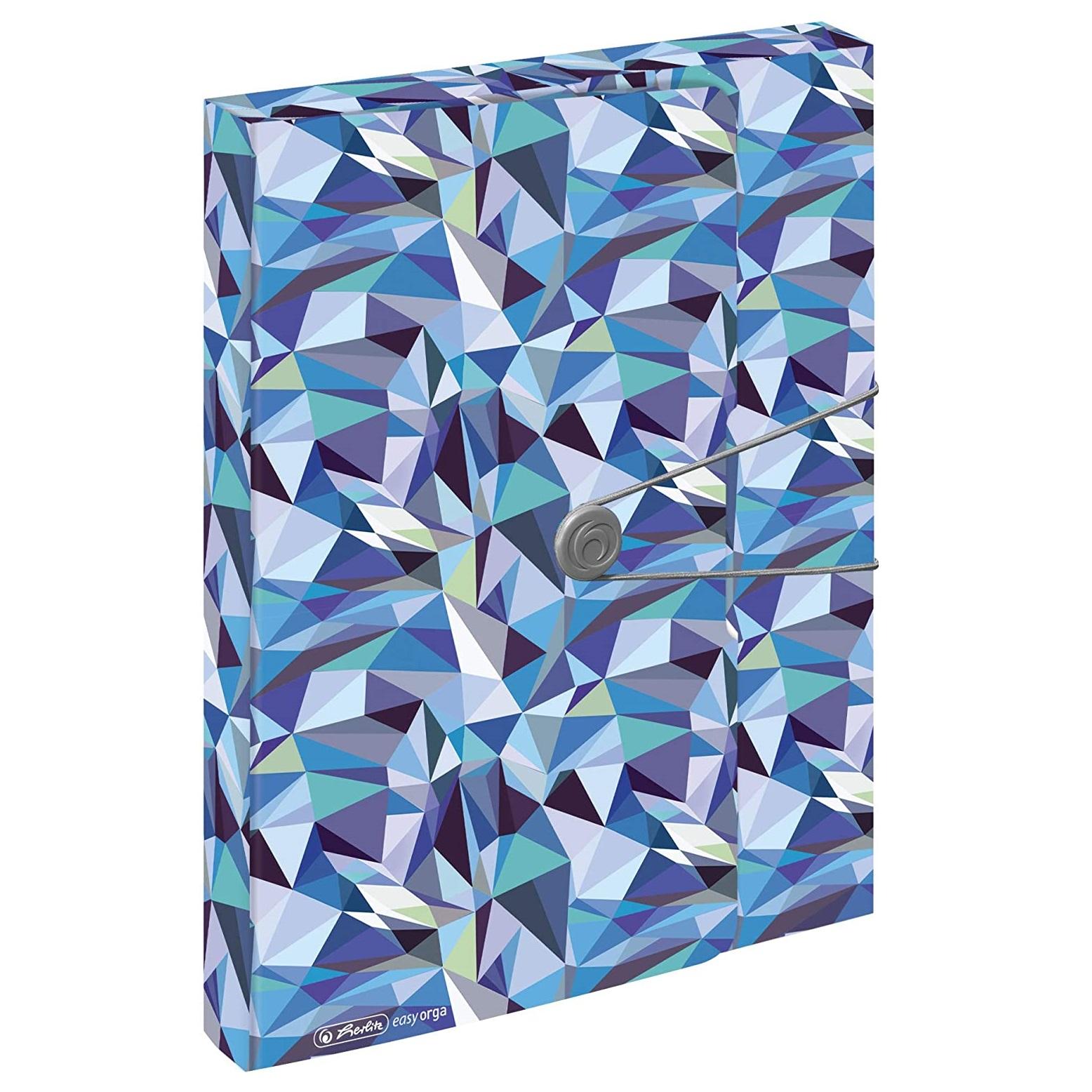 Mapa A4 cu elastic, din plastic, lata 4 cm, Herlitz Wild Animals ...