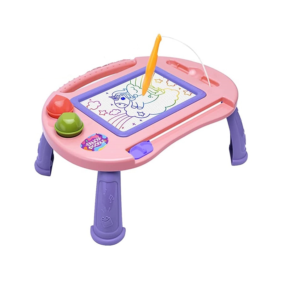 Masuta educativa Doodle de desenat, 45 x 22 x 37 cm, roz - eMAG.ro