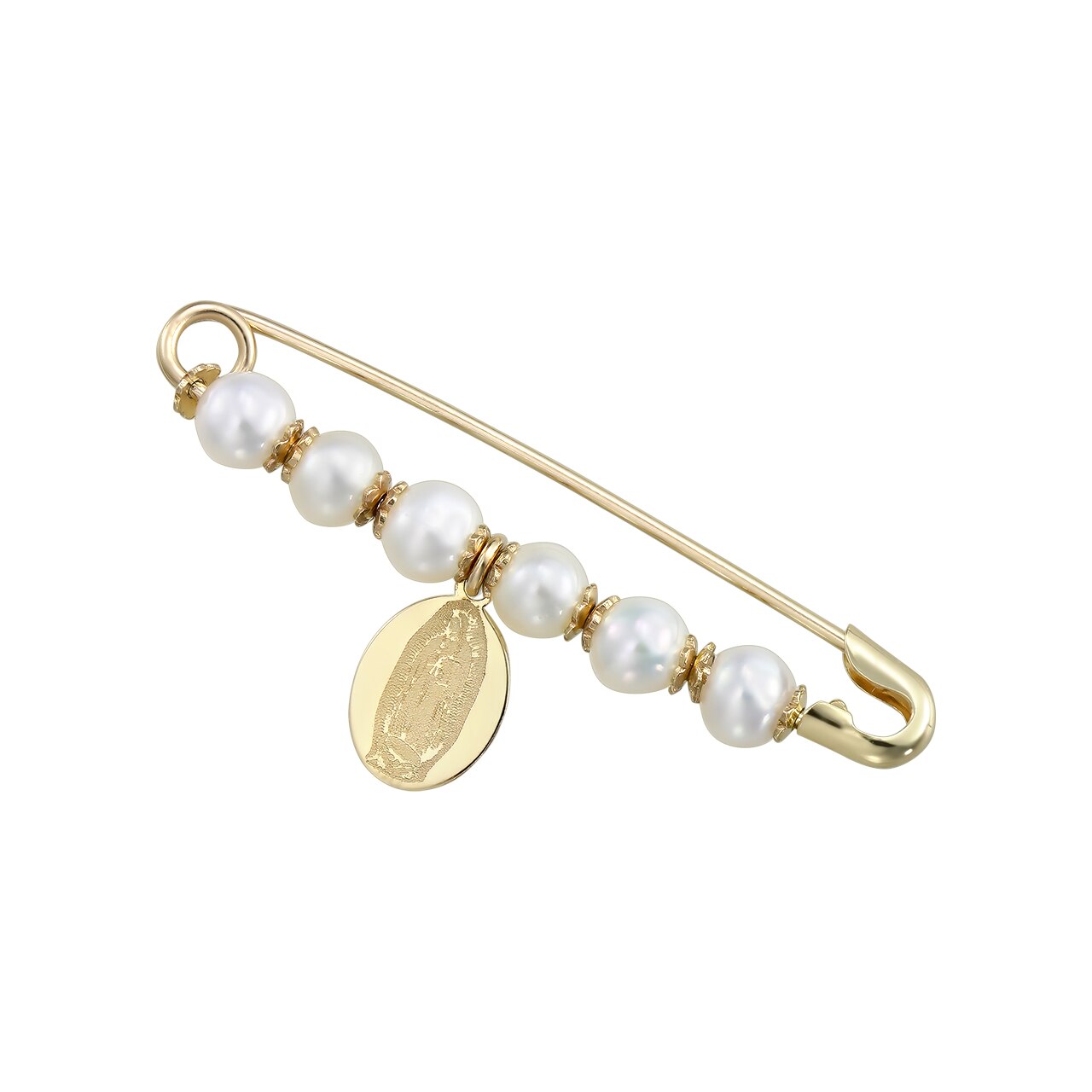 Brosa pentru copii, aur 18KT si perle - eMAG.ro