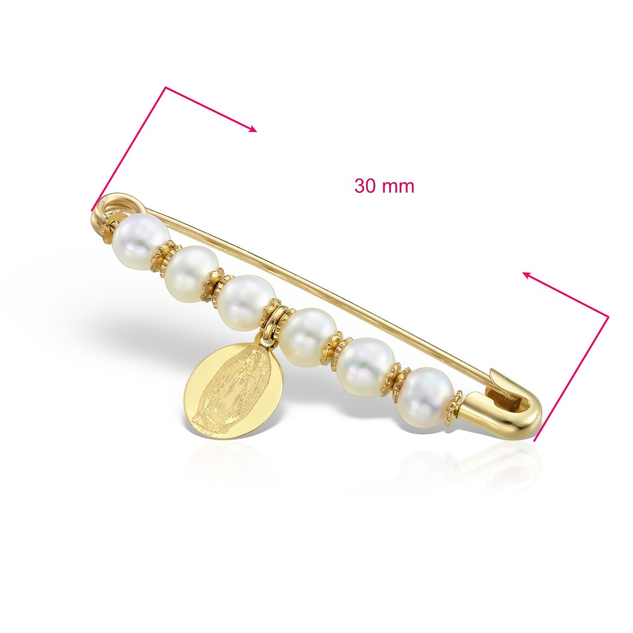 Brosa pentru copii, aur 18KT si perle - eMAG.ro