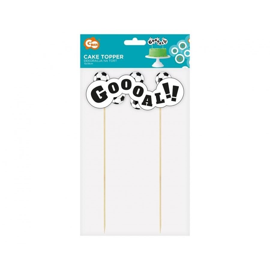 Topper pentru tort model fotbal goooal 15 x 19 cm - eMAG.ro